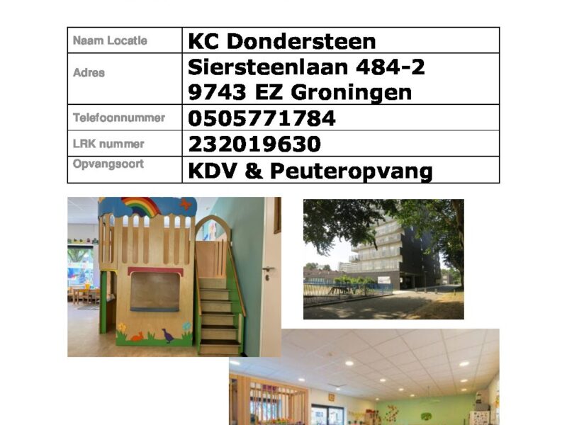 Pedagogisch Werkplan KC Dondersteen (2023 november) - Kidsfirst