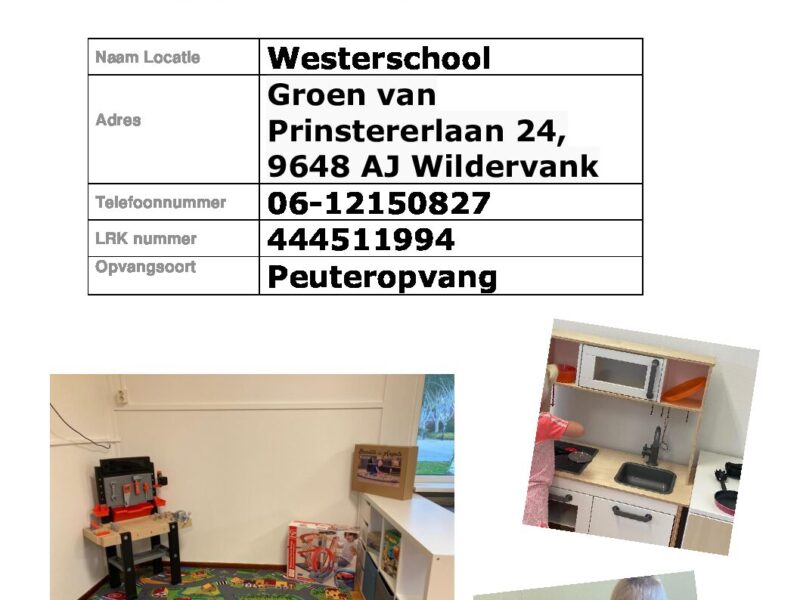 Pedagogisch Werkplan PO Westerschool Wildervank (2022 november) - Kidsfirst